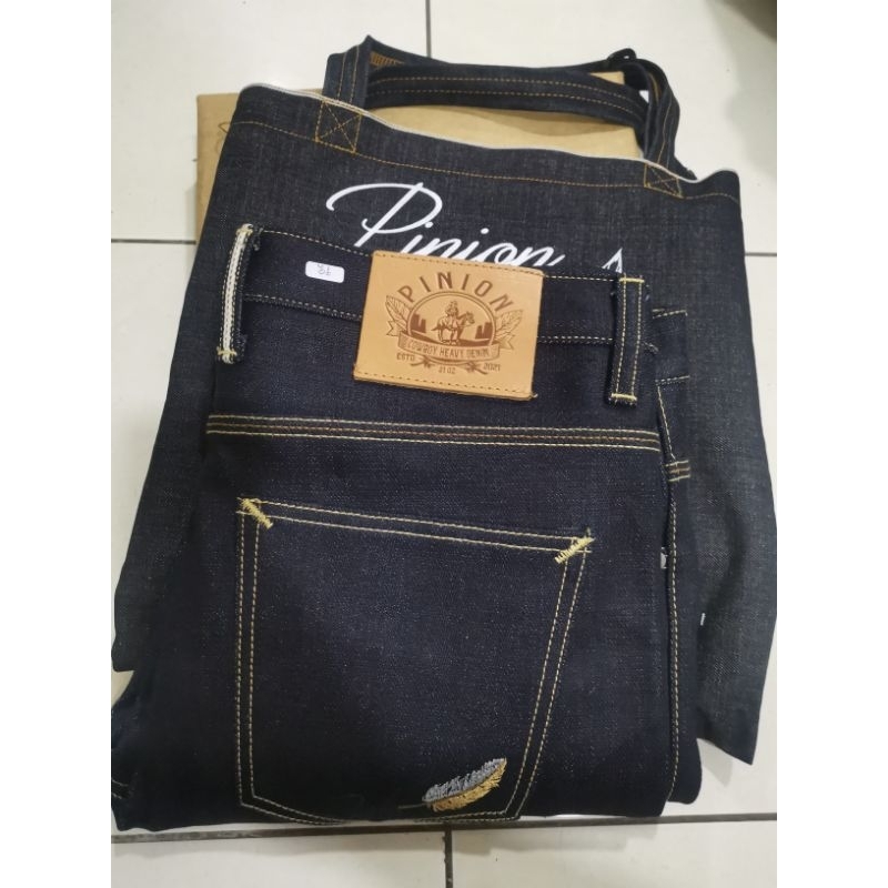 pinion denim broken twill 21oz japan selvedge | Shopee Malaysia