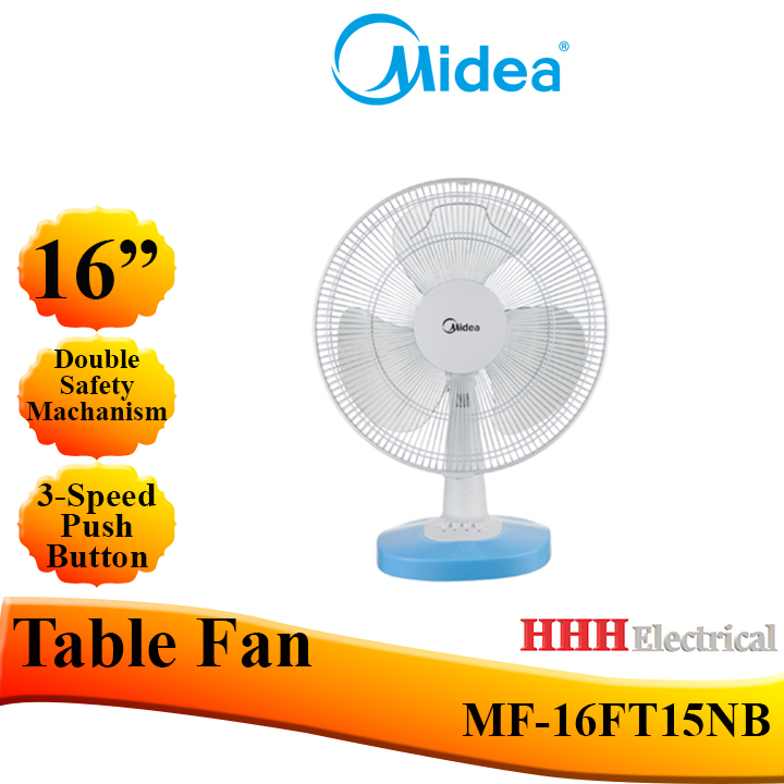 MIDEA 16" TABLE FAN MF-16FT15 / KHIND TABLE FAN (16 INCH) TF166 ...