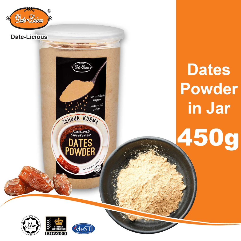 Date-Licious Dates Sugar Powder in Jar 450gm / Serbuk Gula Kurma ...
