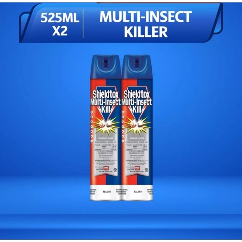 Shieltox Multi-Insect Killer Spray Aerosol 2x525ml | Shopee Malaysia