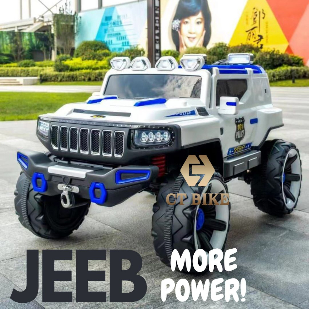 Kids Children Ride On Electric Off Road Soft Tire Car Jeeb Vehicle ...