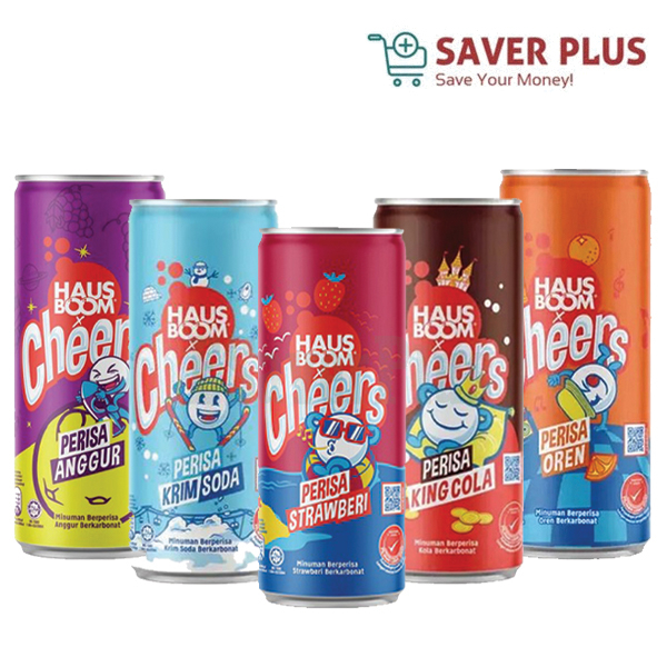 Hausboom Cheers Carbonated Soda Drink 325ml | Shopee Malaysia