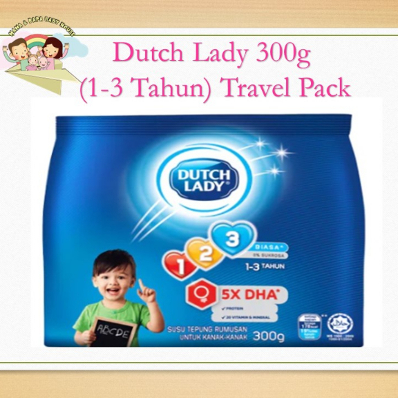 Dutch Lady Biasa 123 (Tahun 1 to 3) Trial Pack / Travel Pack 300g ...