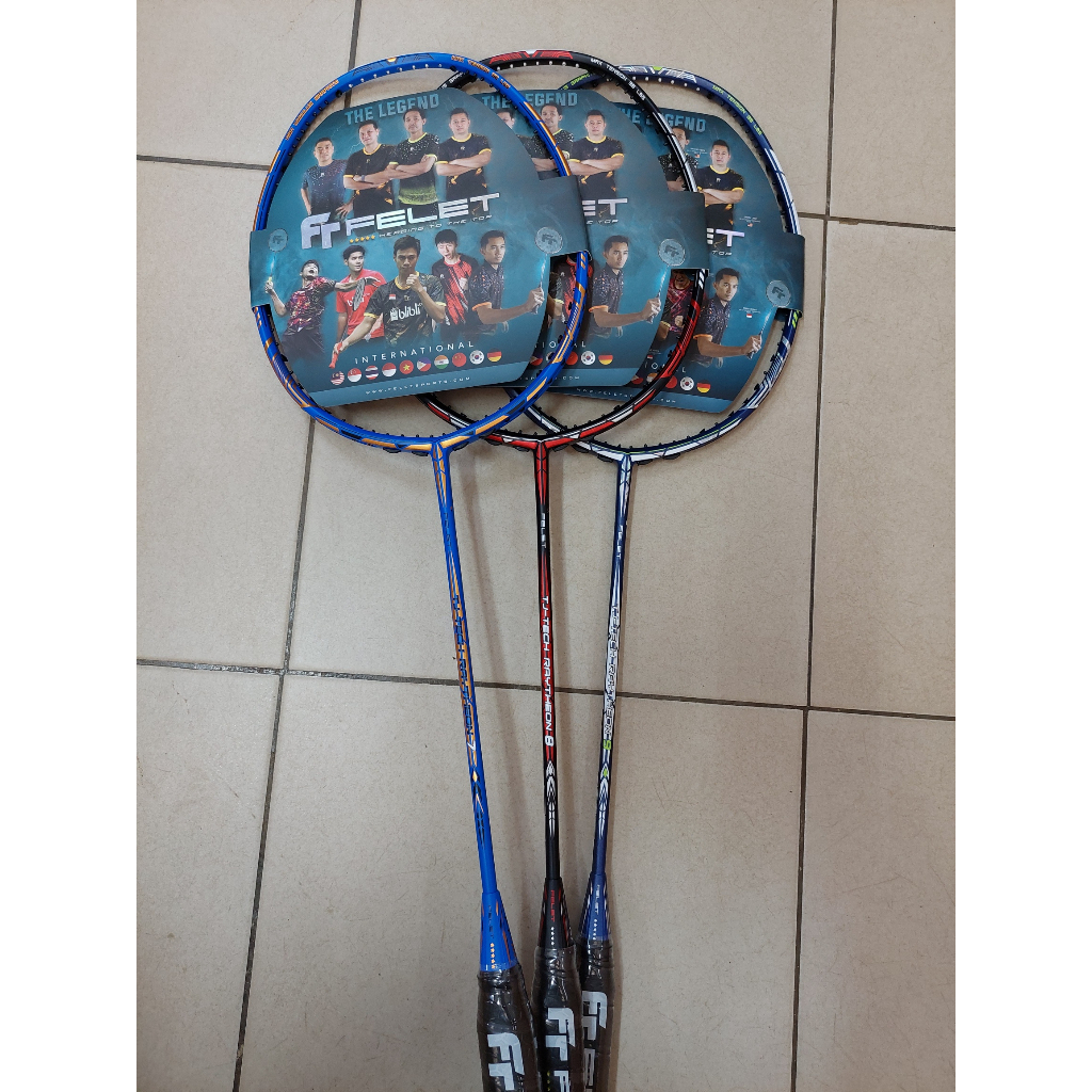 FELET Badminton Racquet TJ- TECH RAYTHEON 7/8/9 | Shopee Malaysia