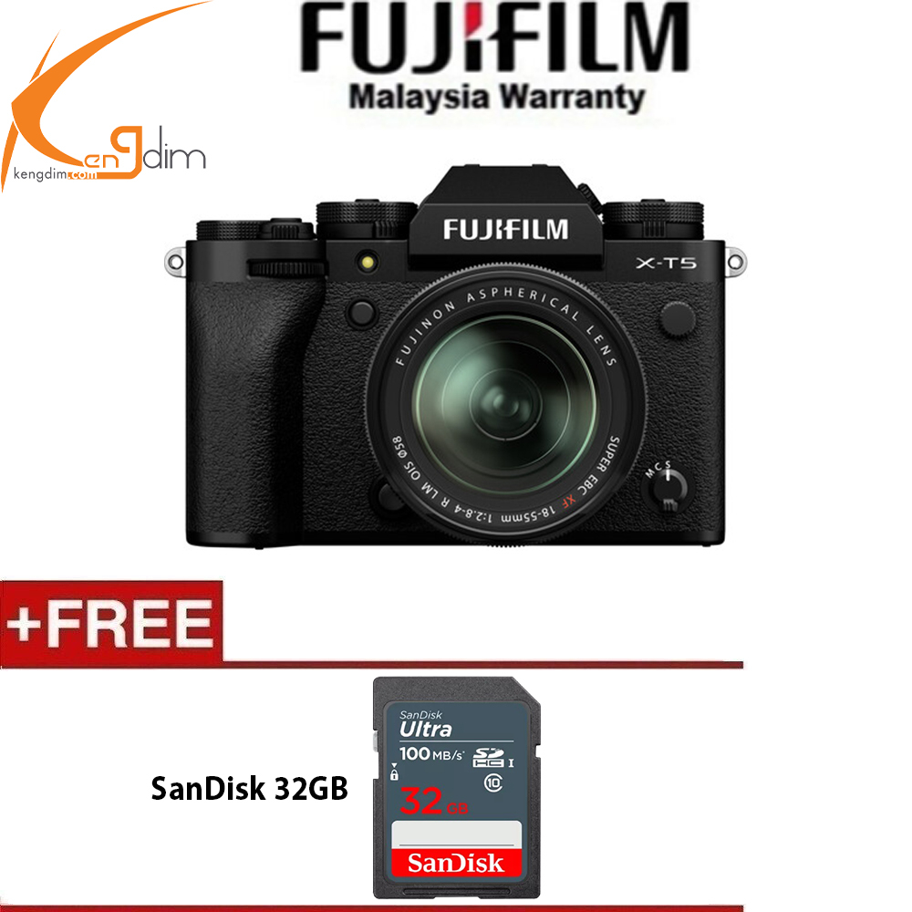 FUJIFILM X-T5 / XT5 Mirrorless Camera with 18-55mm Lens (FUJI MALAYSIA ...