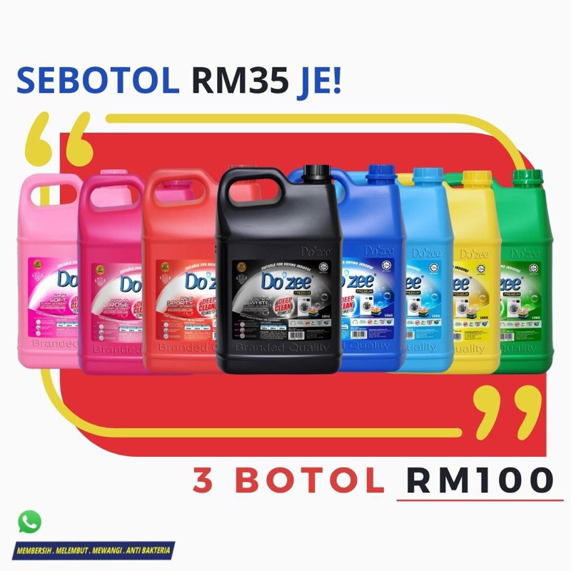 Dozee Detergent with Deep Clean Technology | Shopee Malaysia