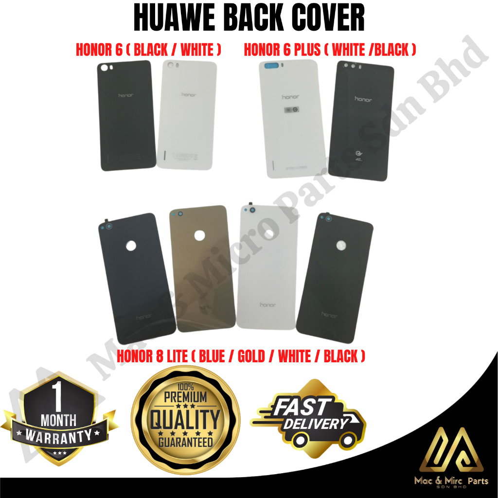 HUAWE HONOR 6 / HONOR 6 PLUS / HONOR 8 LITE BACK COVER ( READY STOCK ...