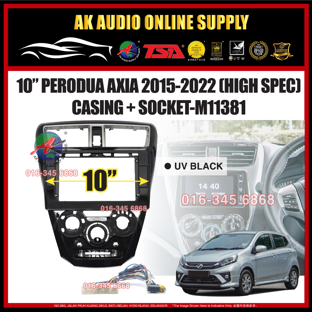 Perodua Axia 2015 - 2022 ( UV Black High Spec Support Original Rev ...