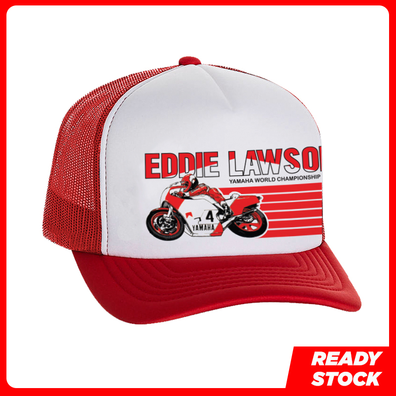 Yamaha Eddie Lawson Topi Motor Adjustable Snapback Trucker Cap | Shopee ...
