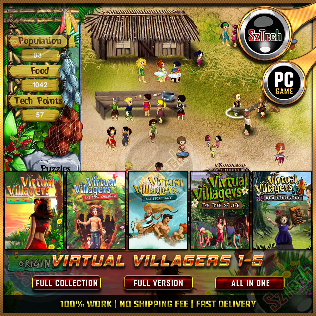 Virtual Villagers 1-5 [PC GAME]🔥[ DIGITAL DOWNLOAD] 🔥Classic Games🔥 ...