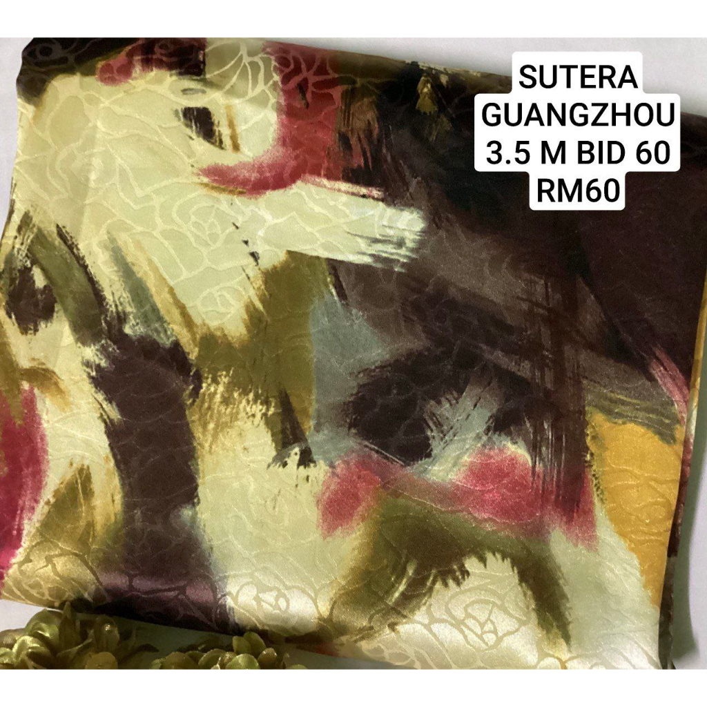 LELONG KAIN PASANG SUTERA GUANGZHOU MURAH /SATIN EMBOSS SILK/ CLEARANCE ...