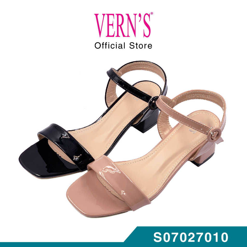 VERN'S Sandal Heel Mules (S07027010) | Shopee Malaysia