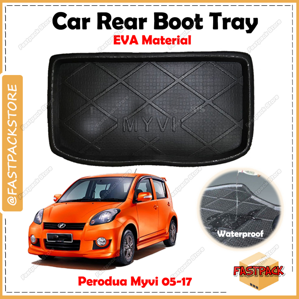 For Perodua Myvi Old Icon LB EVA Copolymer EVA Boot Tray Luggage Cargo ...