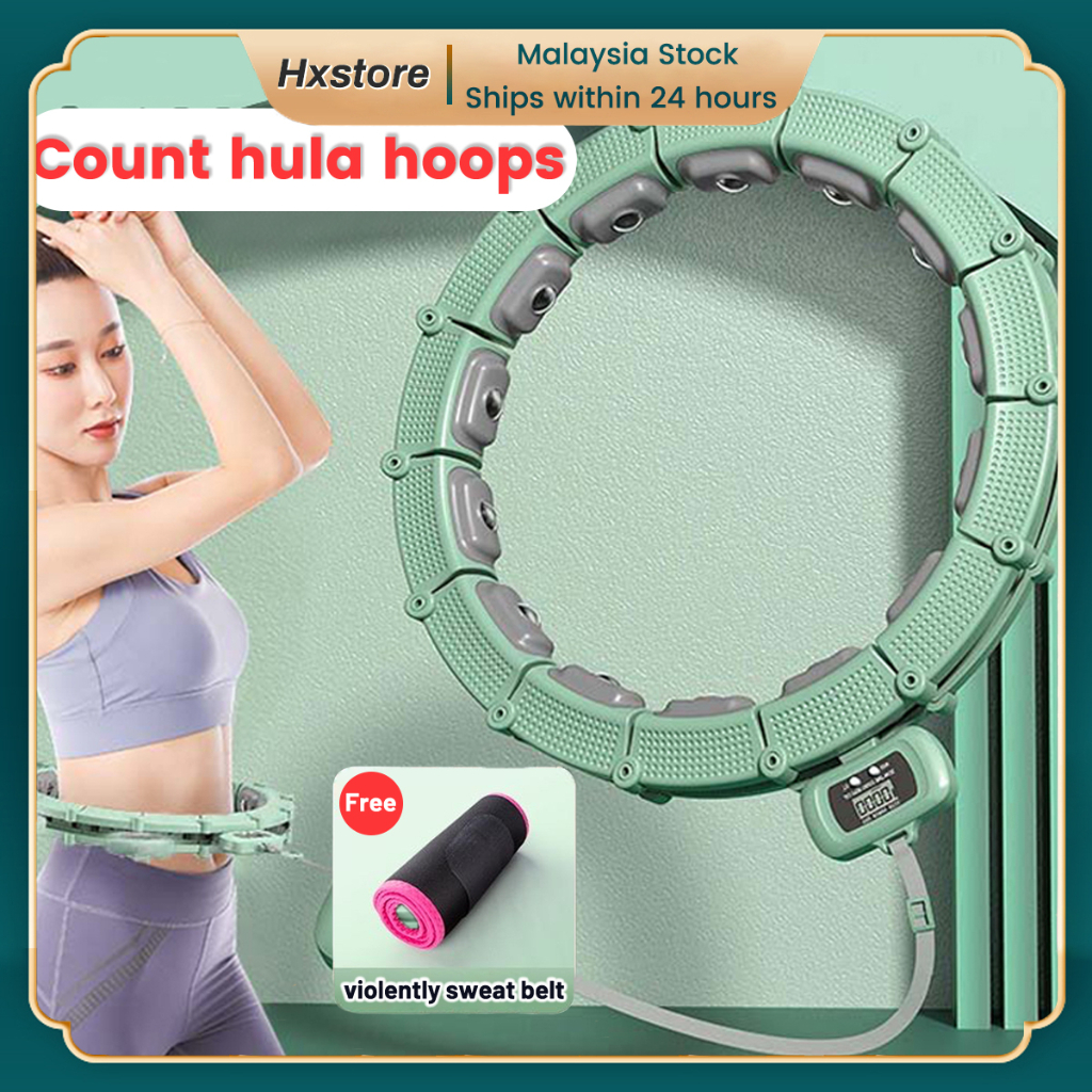 【M'sia Stock】Free belt Intelligent counting hula hoop smart hula hoop ...