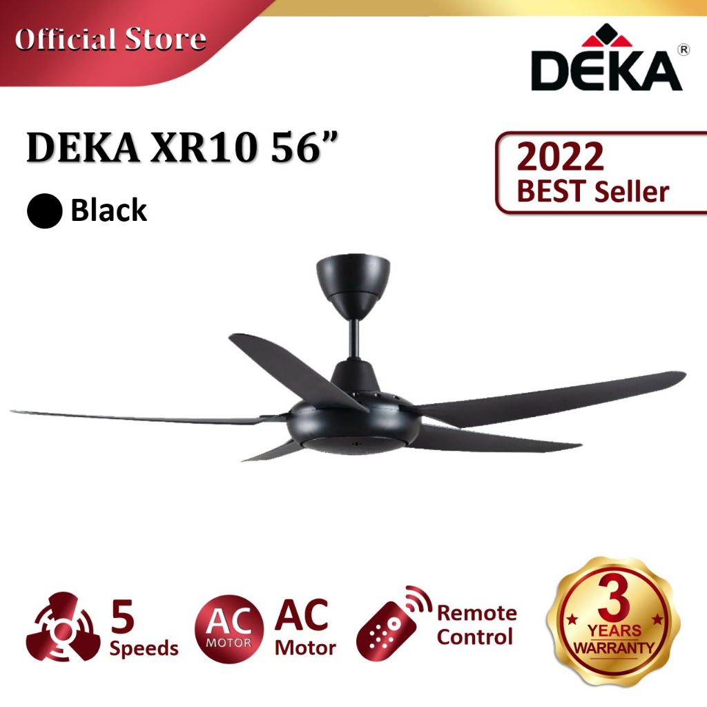 DEKA XR10 | DKR56 56" 5 Blades AC Motor Remote Control Ceiling Fan ...
