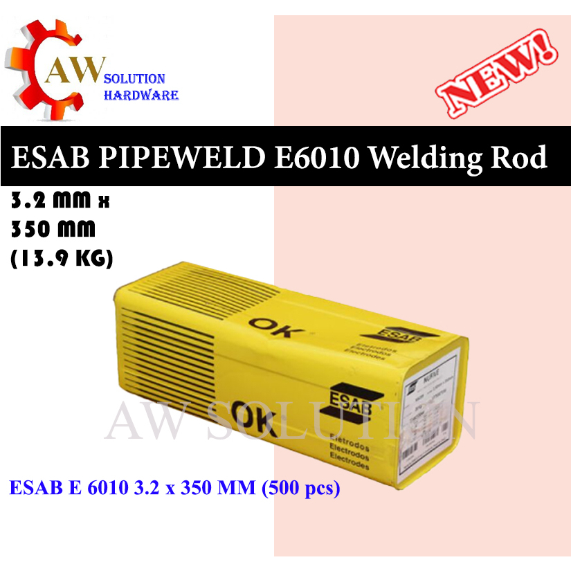 ESAB PIPEWELD E6010 Welding Rod 3.2mm x 350mm (13.9KG) | Shopee Malaysia