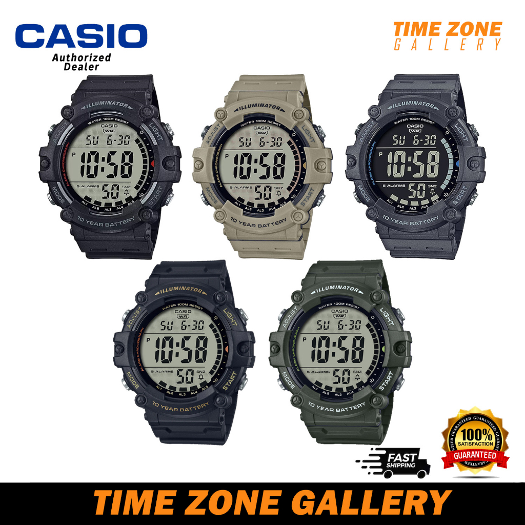 Casio Youth Digital Series Unisex Watch AE-1500WH-1A / AE-1500WH-5A / AE-1500WH-8B / AE-1500WHX ...