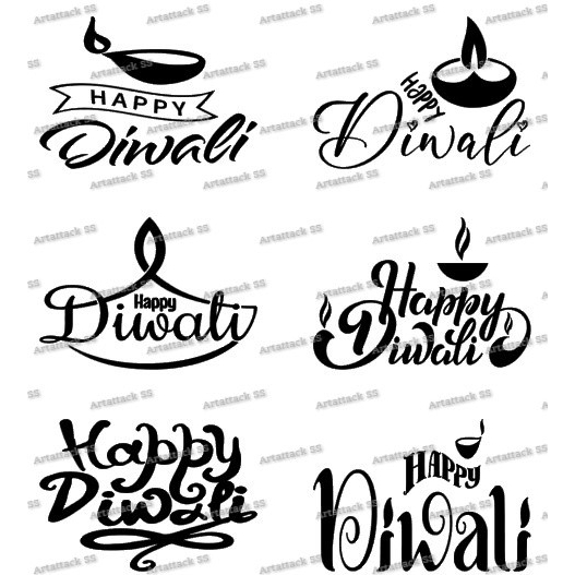 [READY STOCK] Happy Diwali Deepavali Sticker for 10inch Foil Balloon ...
