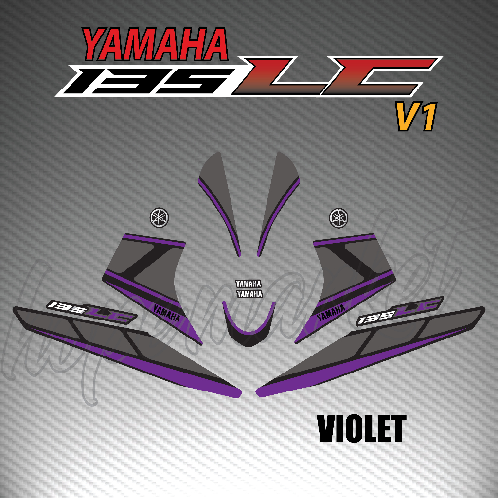 STRIPE MOTOR YAMAHA LC135 NEW V1 (180) 1991 ENERGY INDUCTION EDITION ...