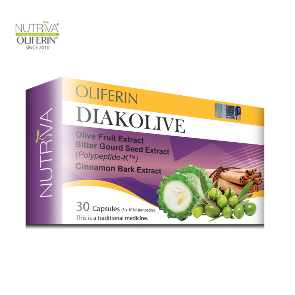 Nutriva Oliferin Diakoliv (30 Capsules) Supplement For Reduce Sugar ...