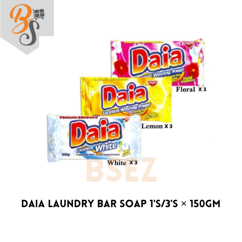 Daia Laundry Bar Soap 1's/3's × 150gm | Shopee Malaysia
