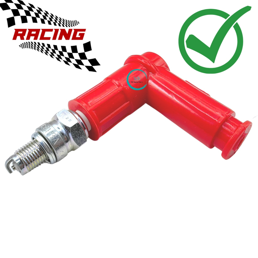 PLUG CAP WATERPROOF PLUG CAP RACING NYLON RED YAMAHA Y110 SS2 LAGENDA ...