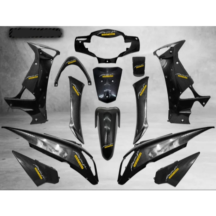 Cover Set Carbon Honda Wave 125 S | Shopee Malaysia
