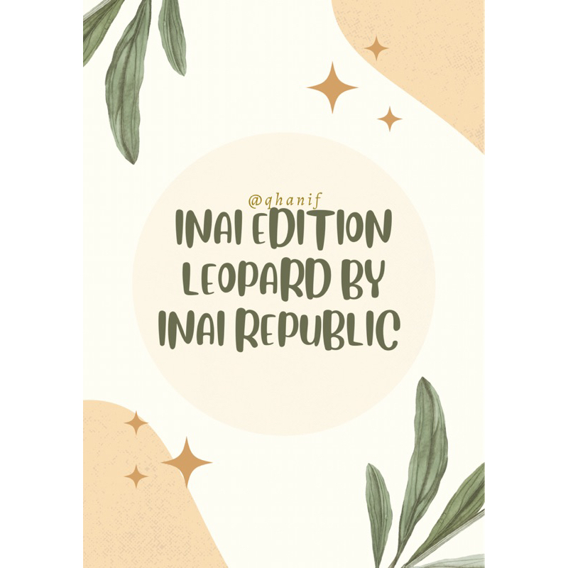 Inai edition leopard by inai republic | Shopee Malaysia