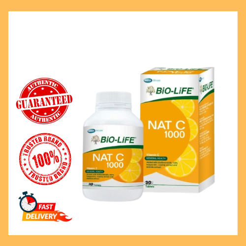 BiO-LiFE NAT C 1000 VITAMIN C 30 TABLETS | Shopee Malaysia