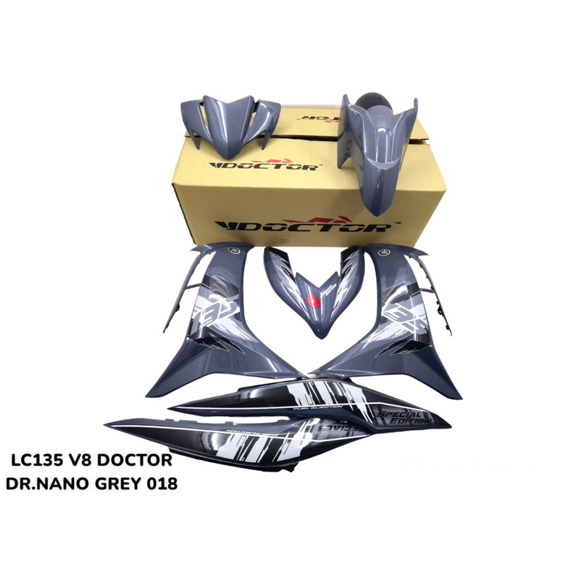 COVERSET 135 LC V8 LC FI NARDO GREY STICKER TANAM | Shopee Malaysia