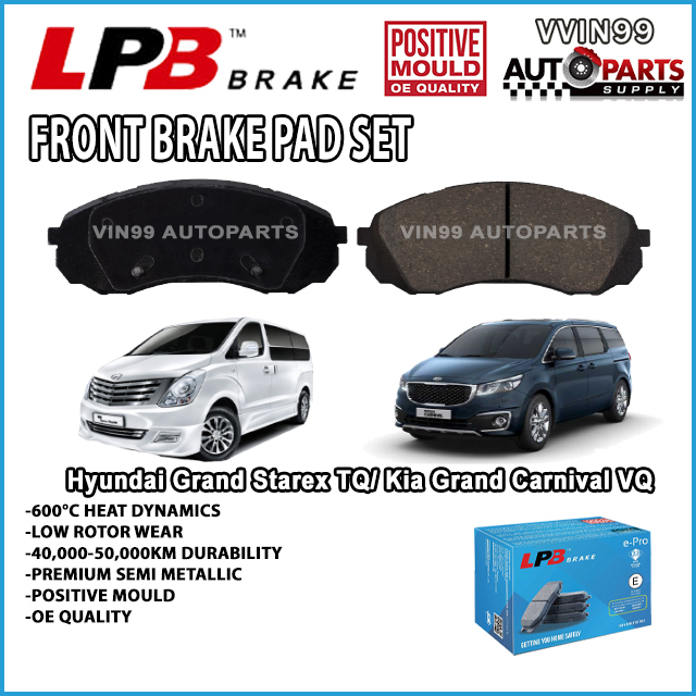 [Front Brake Pad] Hyundai Grand Starex TQ / Kia Grand Carnival VQ LPB ...