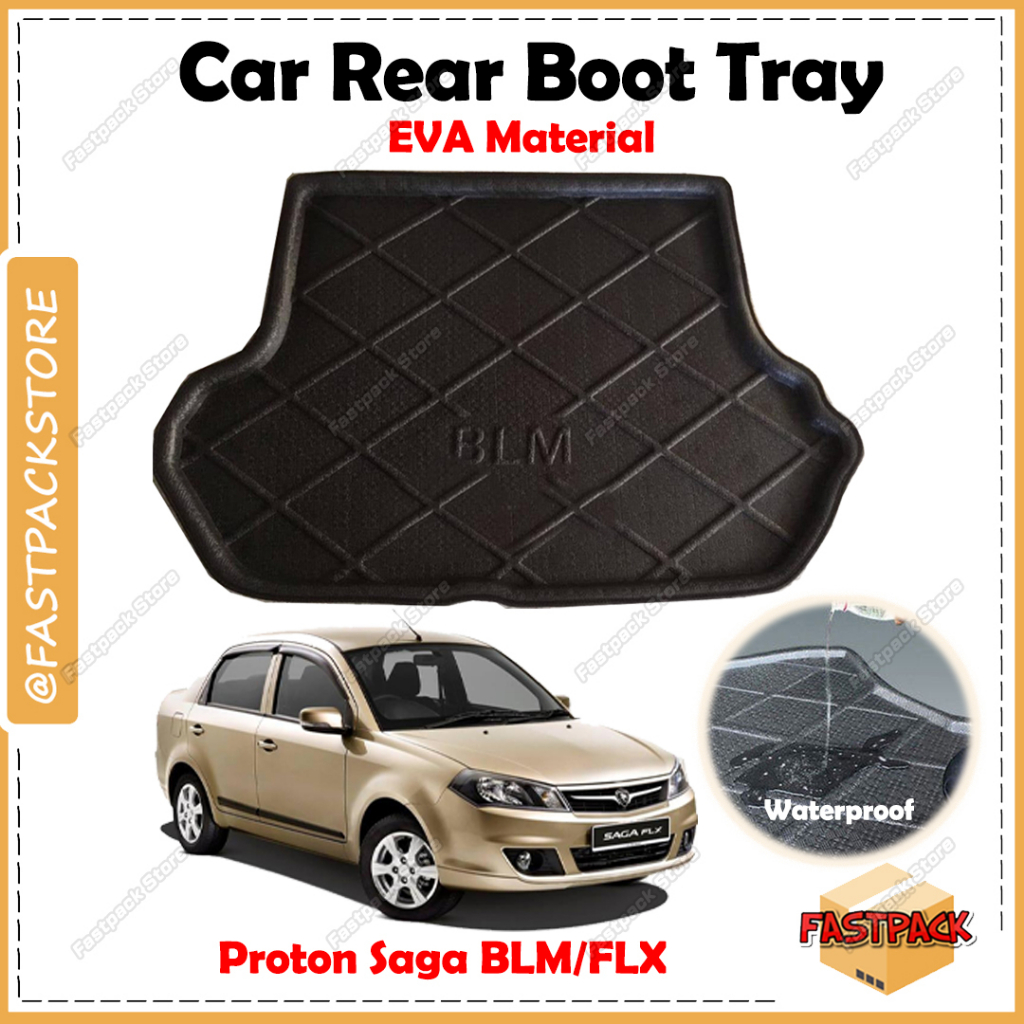 For Proton Saga BLM FLX EVA Copolymer EVA Boot Tray Luggage Cargo ...