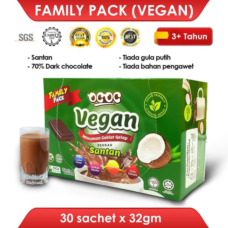 Family Pack Vegan OCOC [30 sachet] | Shopee Malaysia