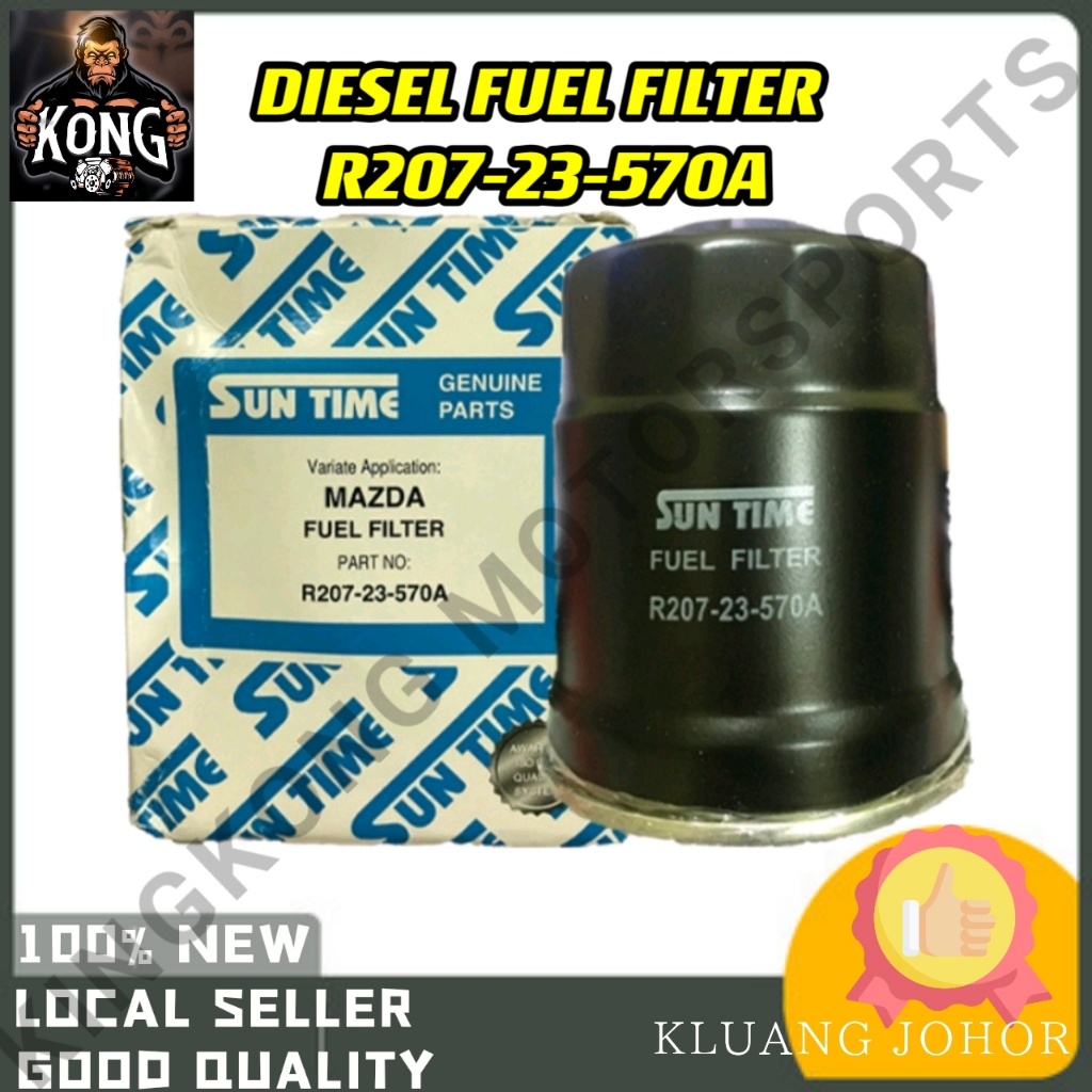 R207-23-570A F-8810 MAXI BONGO DV57 DV58 NHR DIESEL FUEL FILTER SUN TIME OSK DAIHATSU MAZDA FORD ...