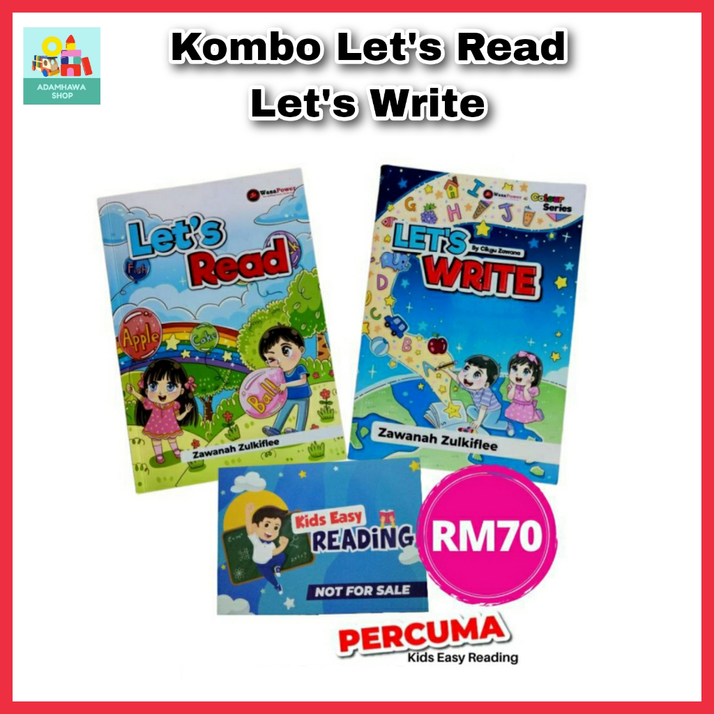 Kombo Let's Read Let's Write | Belajar Membaca | Menulis | Pra sekolah ...