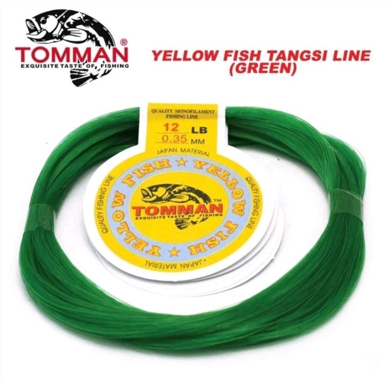 (18METER) TALI TANGSI TOMMAN GREEN COLOUR (12-250LB) FISHING NYLON LINE ...