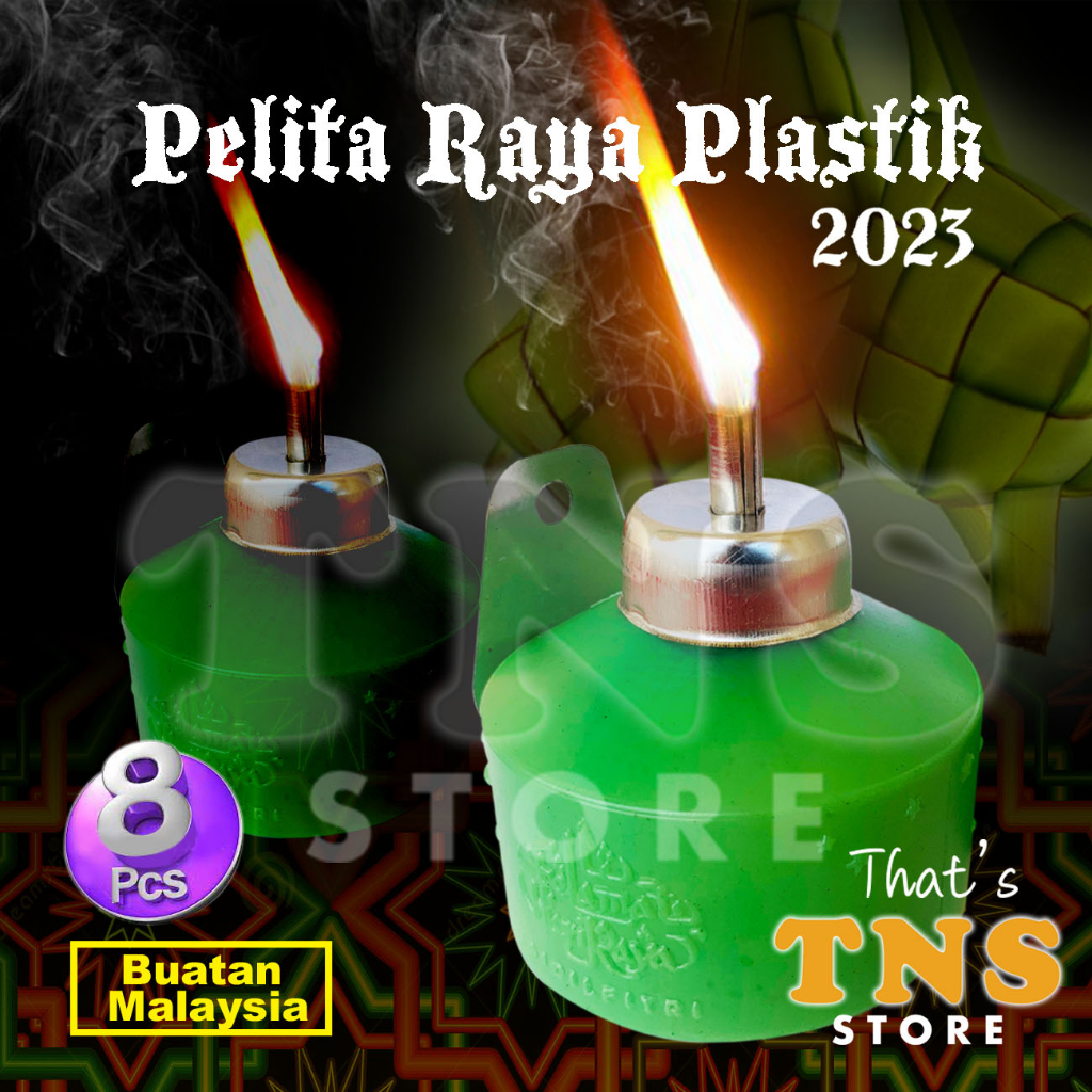 Pelita Raya Plastik/Lampu Puasa [Green] - 8 pcs (1 Pack) | Shopee Malaysia