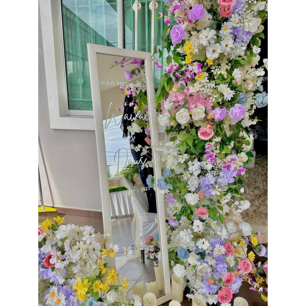 Mirror sticker/ sticker cermin/ welcome board/ wedding board | Shopee ...