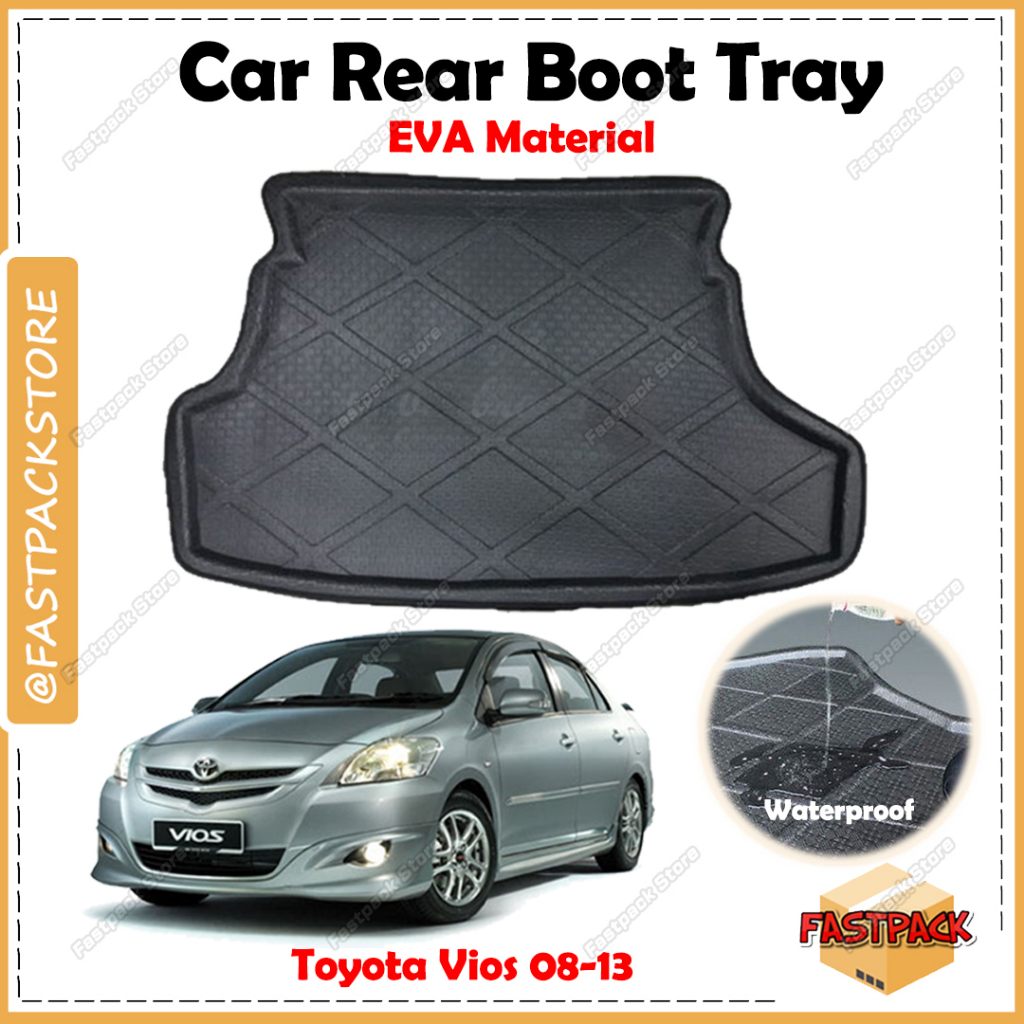 For Toyota Vios 08-13 EVA Copolymer EVA Boot Tray Luggage Cargo ...