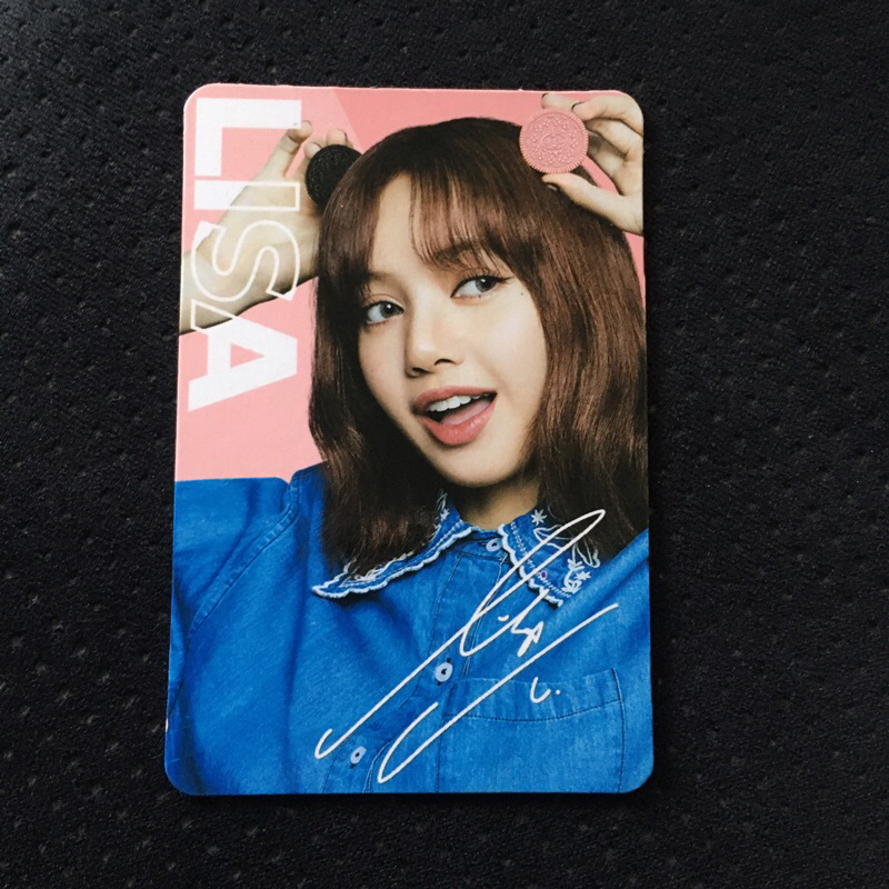 LISA BLACKPINK OREO CARD | Shopee Malaysia
