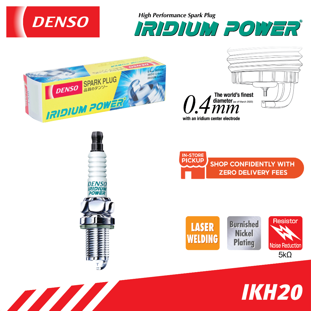 DENSO Iridium Power IKH20 Spark Plug - 267700-3670 (1PC) | Shopee Malaysia