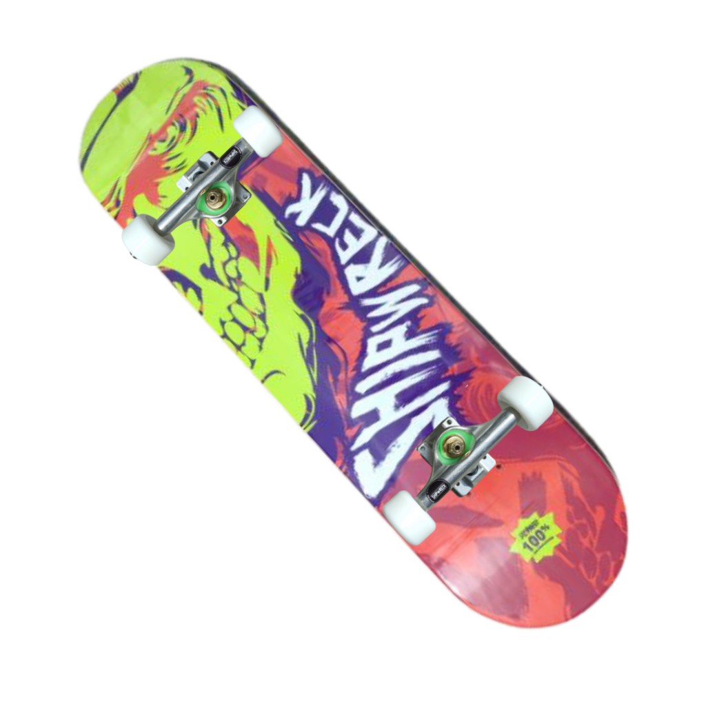 Shipwreck Skateboards GREEN SKULL Skateboard Complete Set – Beginner to ...