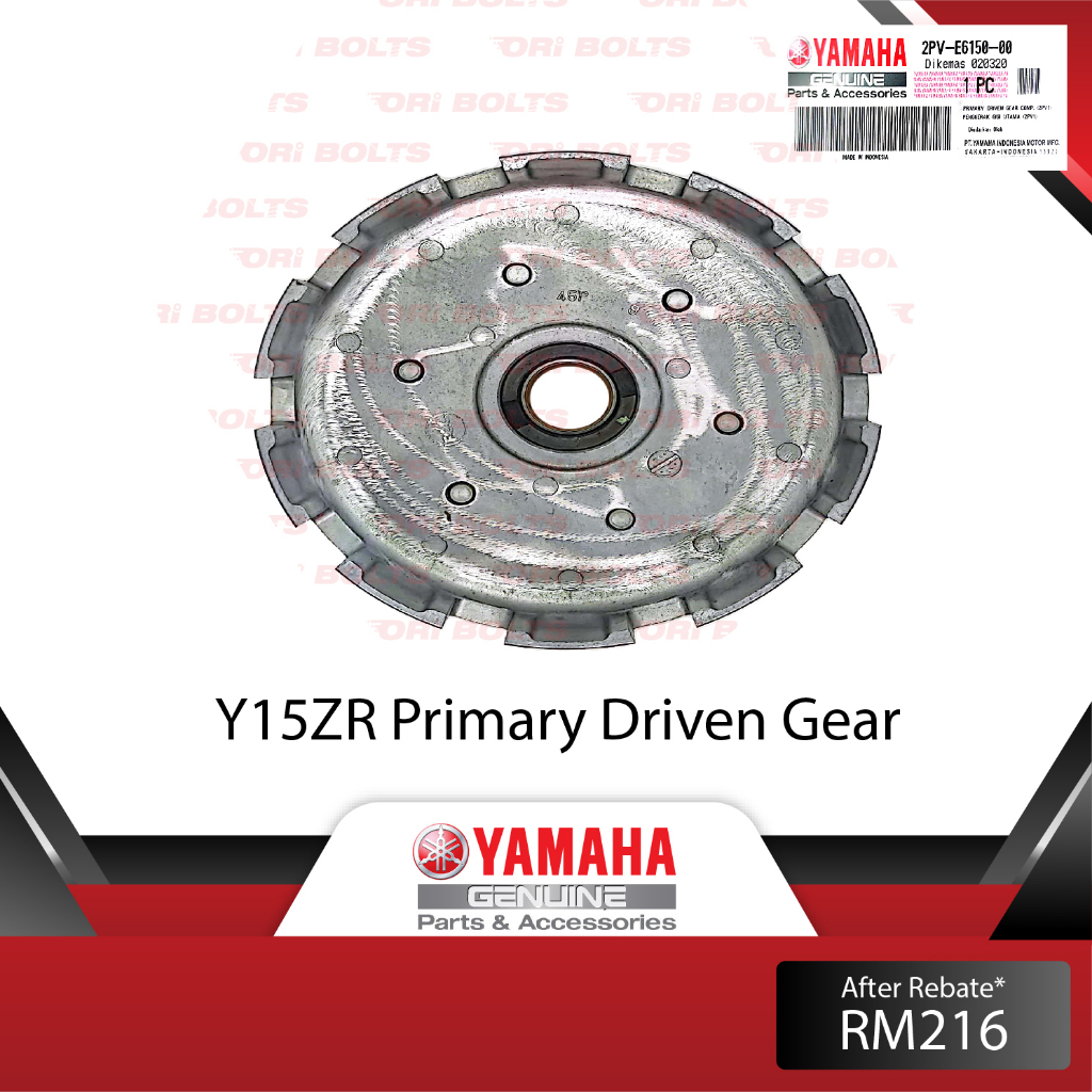 2PV-E6150-00 Yamaha Original Y15ZR Y15 (1305) V1 V2 Primary Driven Gear Mangkuk Clutch | Shopee ...