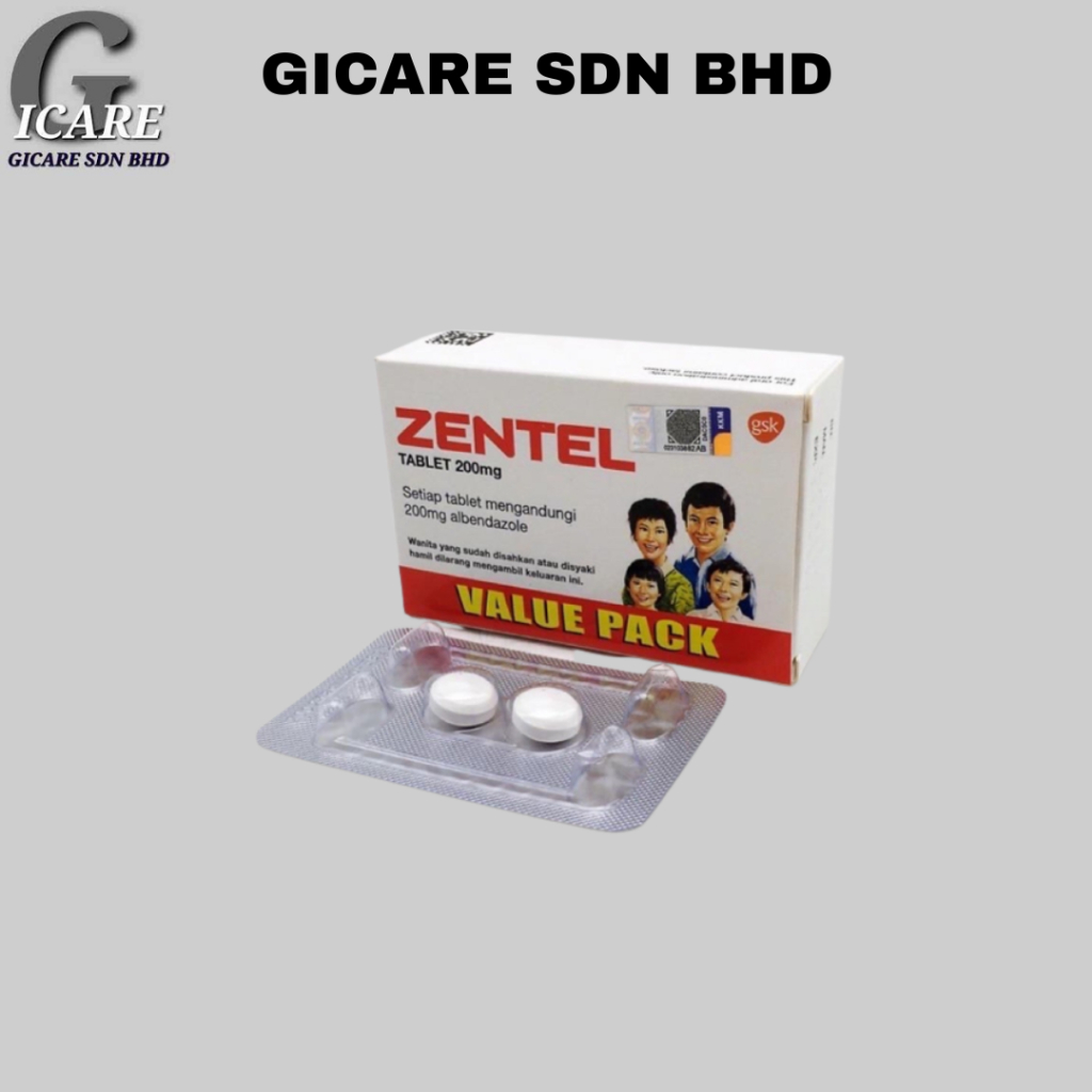 ZENTEL TABLETS 200MG X 2'S (ONE STRIP) | Shopee Malaysia