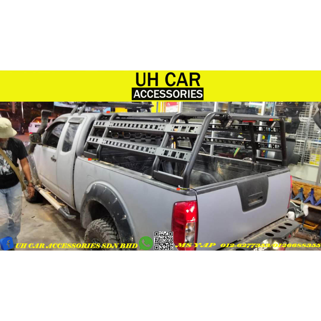 UNIVERSAL RANGER HILUX NAVARA DMAX TRITON BT50 BED RACK ROLL BAR ...