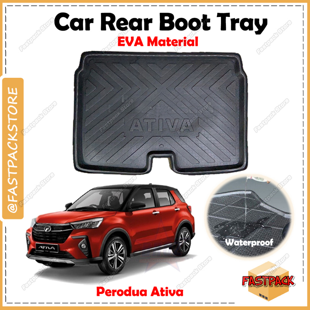 For Perodua Ativa EVA Copolymer EVA Boot Tray Luggage Cargo Reusable ...