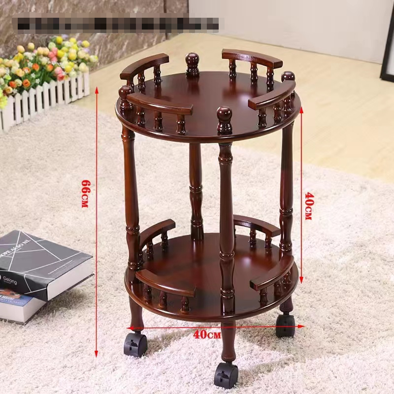3 Tier Wooden Trolley With Wheel/ Multi function Trolley/ Dining Cart ...