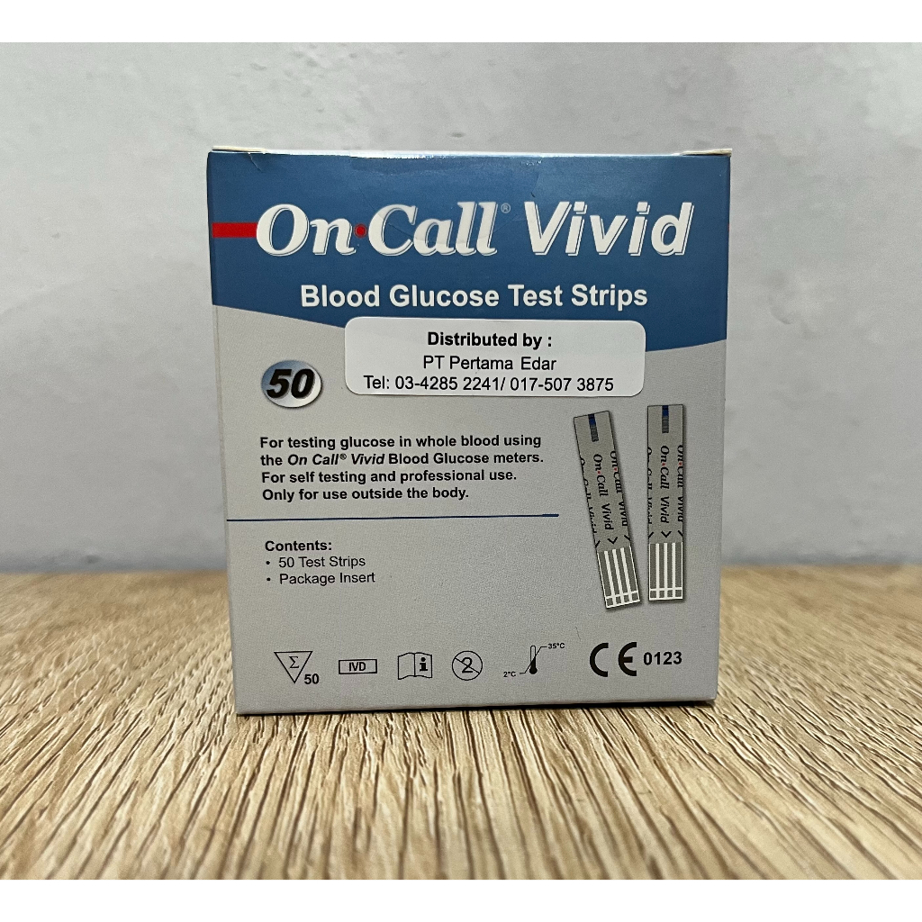 Acon On Call Vivid Blood Glucose Test Strips (50 Strips/Box) | Shopee ...