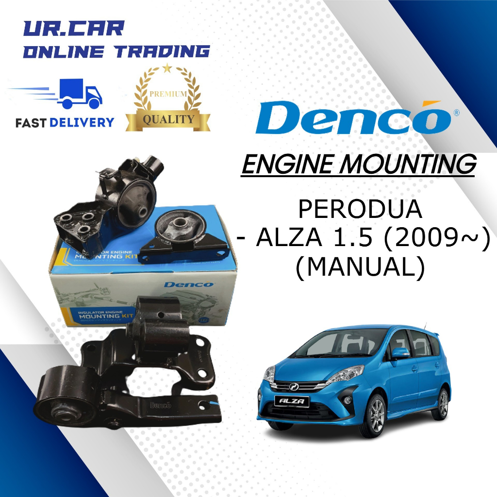 DENCO PERODUA ALZA 1.5 (2009~) (MANUAL) ENGINE MOUNTING KIT SET PREMIUN ...