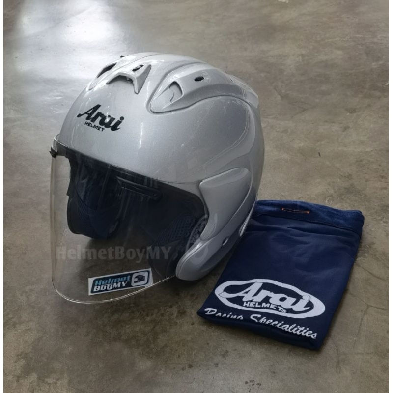ARAI RAM3 PLAIN COLOR YELLOW / SILVER / GREY / WHITE / BLUE | Shopee ...